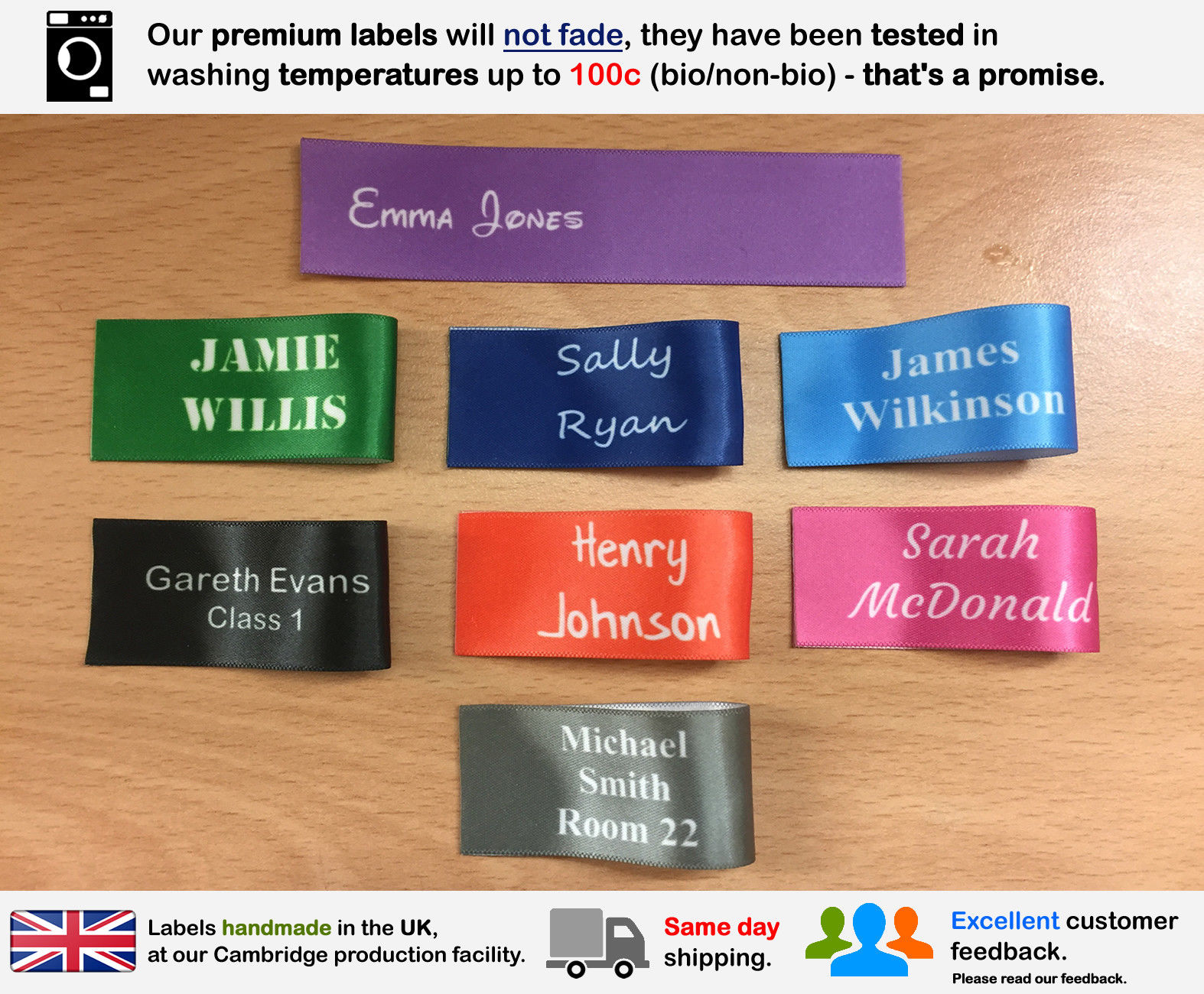 New Coloured Sew In Name Labels Range | Sew In Name Labels UK